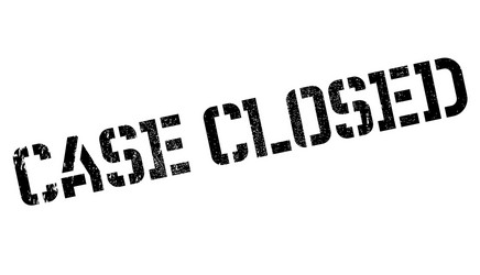 Case closed rubber stamp Royalty Free Vector Image