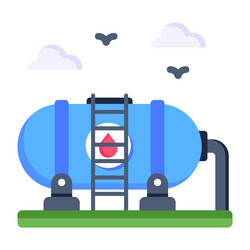 Fuel tank Royalty Free Vector Image - VectorStock