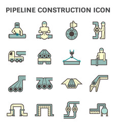 Construction pictograms collection Royalty Free Vector Image