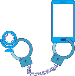 Security system cartoon Royalty Free Vector Image