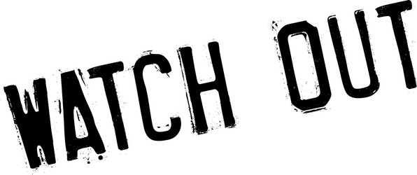 Watch out rubber stamp Royalty Free Vector Image