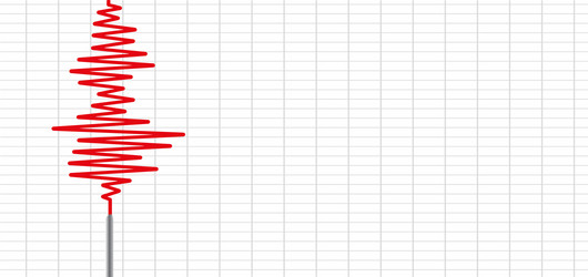 Earthquake background seismogram for seismic meas Vector Image