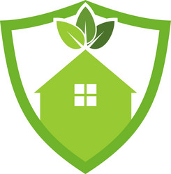 Safe home logo template Royalty Free Vector Image