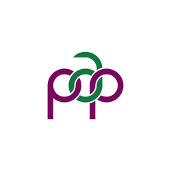 Letter cbt monogram logo design Royalty Free Vector Image