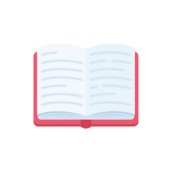 Open book education concept online learning Vector Image