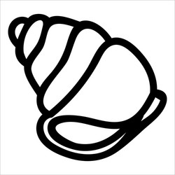 Seashells Black and White Clipart Vector Images (98)