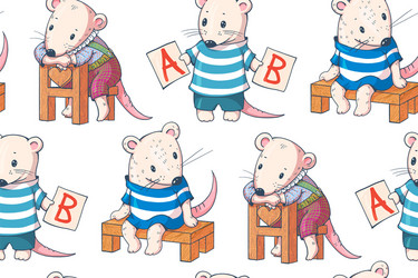 Funny cartoon mousy Royalty Free Vector Image - VectorStock