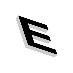Letter e gear modern creative logo design Vector Image