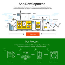 Map horizontal banner set Royalty Free Vector Image