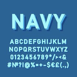 Navy Lettering Font