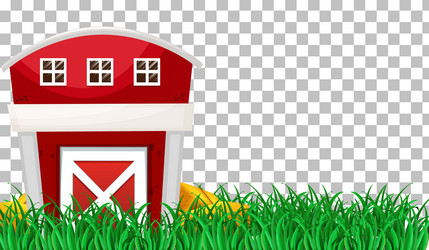 Chicken house on transparent background Royalty Free Vector