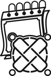 Calendar appointment commitment teamwork together Vector Image