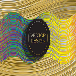 Rectangular frame on dynamic colorful background Vector Image