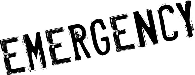 Emergency rubber stamp Royalty Free Vector Image
