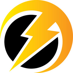 Electricity flash cable plug symbol logo Vector Image