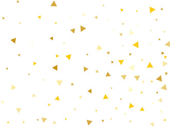 Gender neutral golden triangular confetti Vector Image