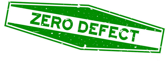 Grunge green defect word square rubber seal stamp Vector Image