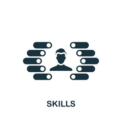 Talent acquisition icon monochrome simple Vector Image