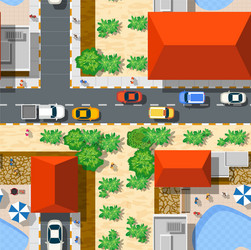 Architectural flat plan top view Royalty Free Vector Image