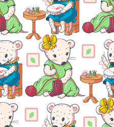 Funny cartoon mousy Royalty Free Vector Image - VectorStock