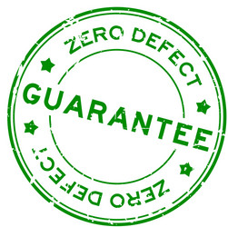 Grunge green defect word square rubber seal stamp Vector Image