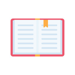 Open book education concept online learning Vector Image