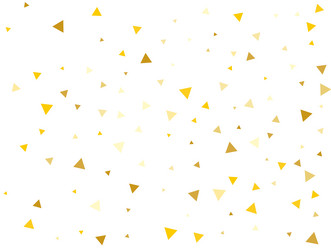 Gender neutral golden triangular confetti Vector Image