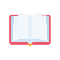 Open book education concept online learning Vector Image