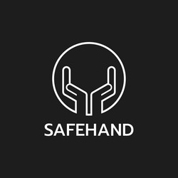 Safe hands logo Royalty Free Vector Image - VectorStock