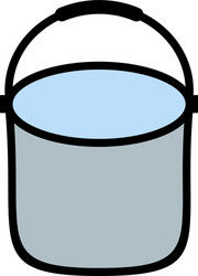 Pail icon Royalty Free Vector Image - VectorStock