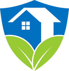 Safe home logo template Royalty Free Vector Image