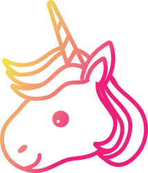 Unicorn cute for kids Royalty Free Vector Image