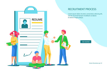 Hiring employees and new workplaces Royalty Free Vector