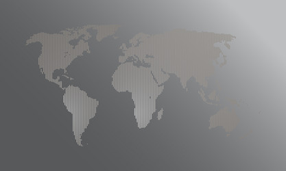 Dotted world map flat earth Royalty Free Vector Image