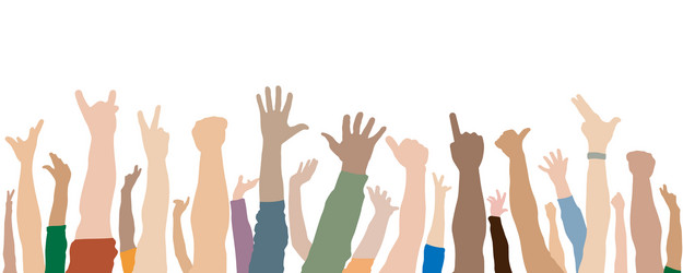 Crowd Hands Vector Images (over 15,000)