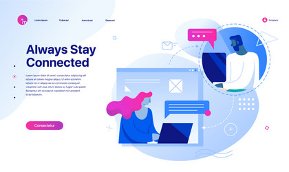 Concept education people internet studying Vector Image