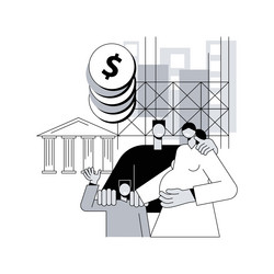 Meeting with supervisor abstract concept Vector Image