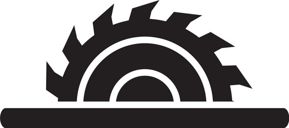 Sawmill icon design template isolated Royalty Free Vector