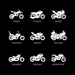 Police motorcycle emergency patrol vehicle side Vector Image