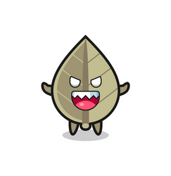 Evil cracker mascot character Royalty Free Vector Image