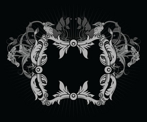 Decorative background with shield Royalty Free Vector Image