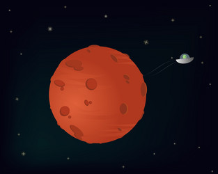 Mars planet Royalty Free Vector Image - VectorStock