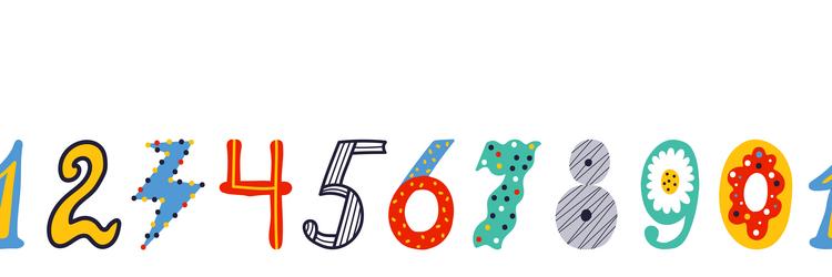 Numbers Border Kids Vector Images (over 320)