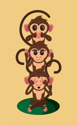 Three Wise Monkeys Vector Images (over 140)