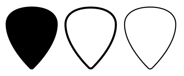 Guitar pick Royalty Free Vector Image - VectorStock