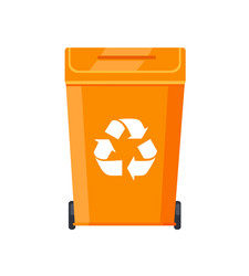 Trash bin logo design template Royalty Free Vector Image