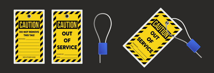 Electrical hazard danger tag Royalty Free Vector Image