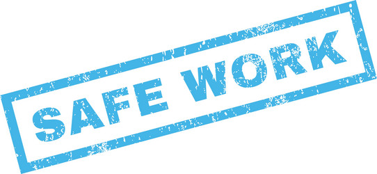 Safe for work rubber stamp Royalty Free Vector Image