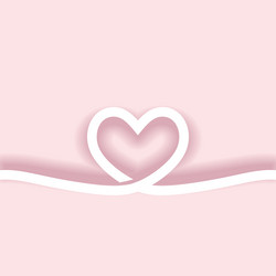 Monoline three hearts embracing continuous line Vector Image