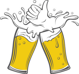 Cartoon beer Royalty Free Vector Image - VectorStock